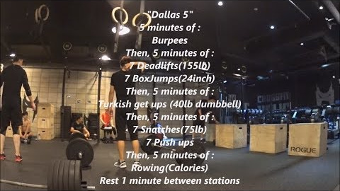 "Dallas 5" WOD
