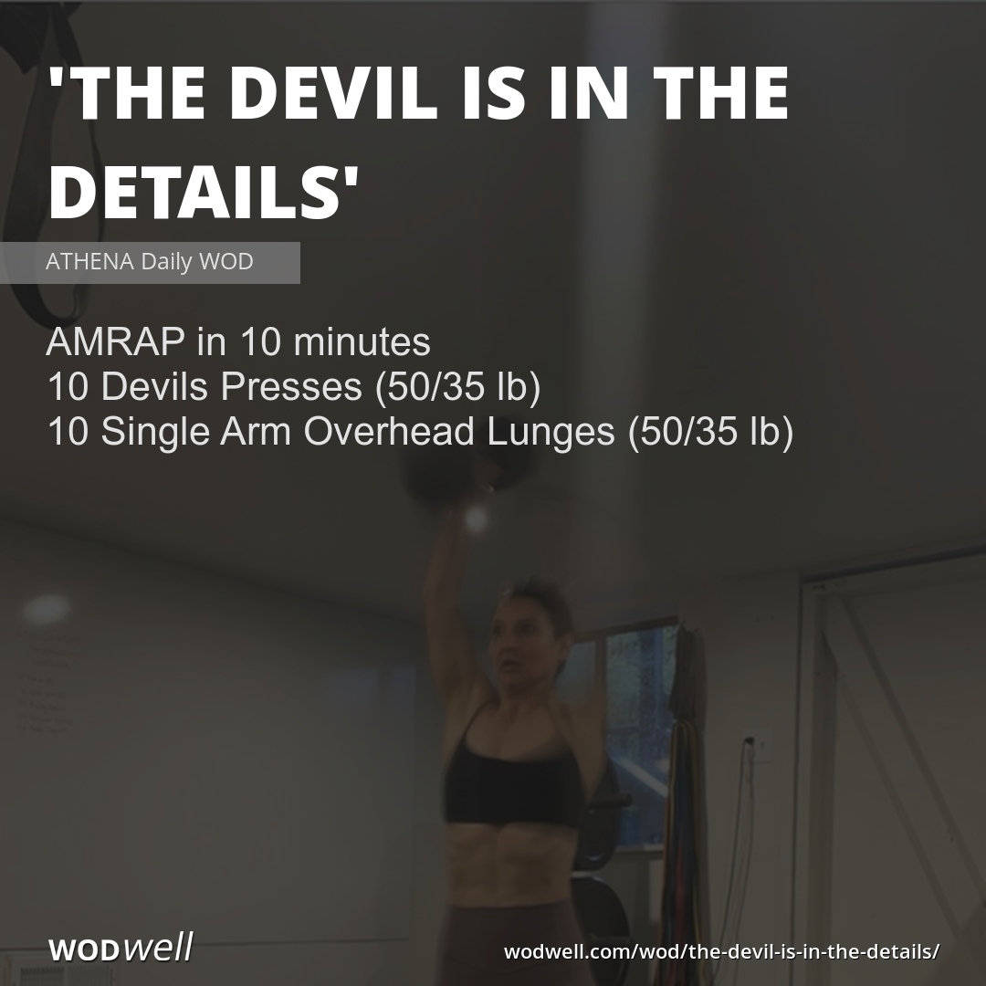 "The Devil is in the Details" Workout, ATHENA Daily WOD | WODwell