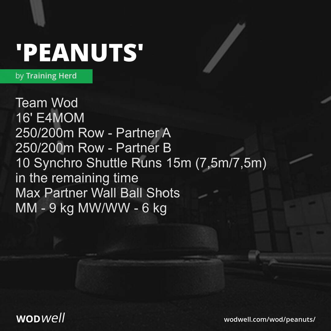 "Peanuts" Workout, Coach Creation WOD | WODwell