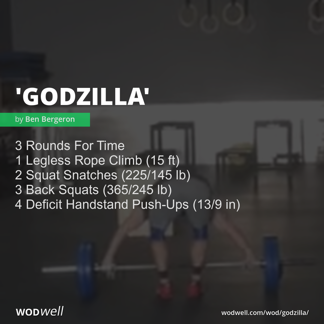"Godzilla" Workout, Functional Fitness WOD | WODwell