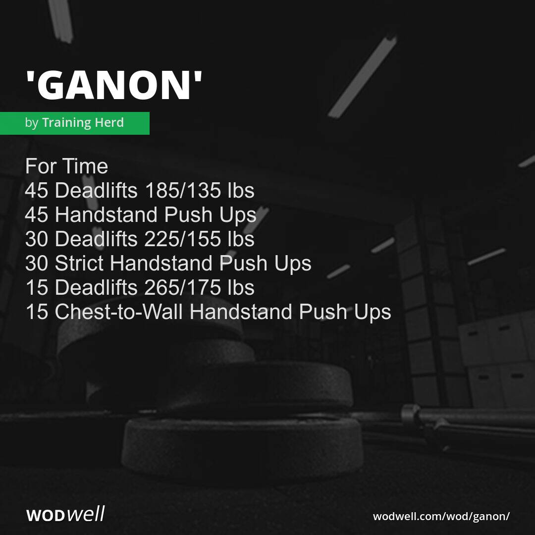 "Ganon" Workout, Coach Creation WOD | WODwell