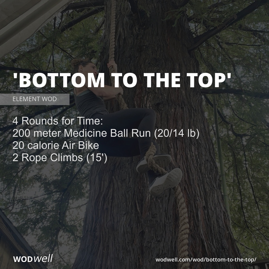 "Bottom to the Top" Workout, ELEMENT WOD | WODwell