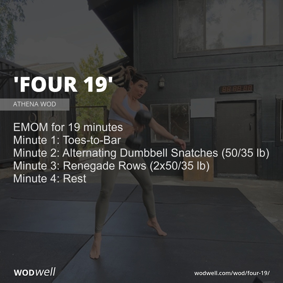 "Four 19" Workout, ATHENA WOD | WODwell