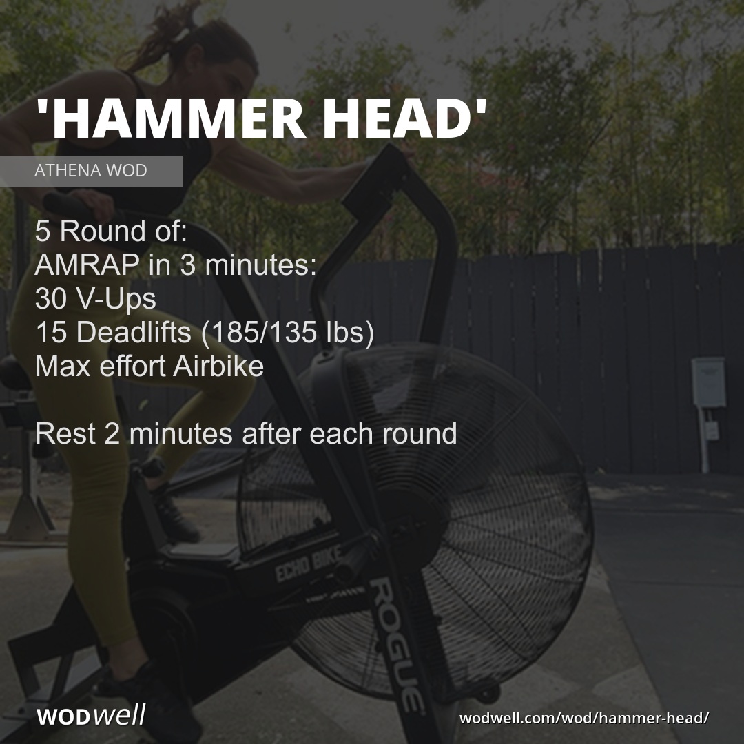"Hammer Head" Workout, ATHENA WOD | WODwell