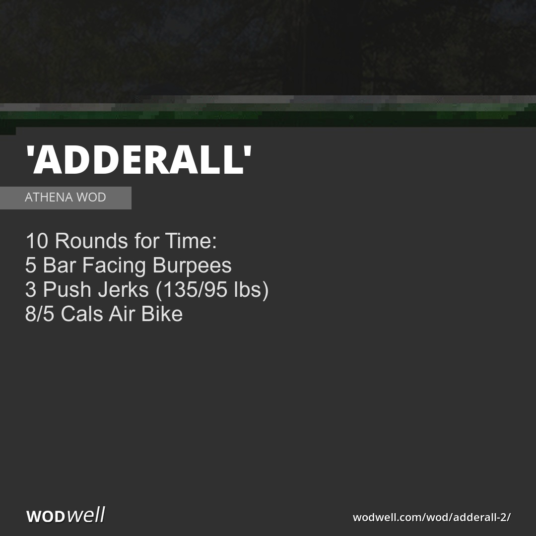 "Adderall" Workout, ATHENA WOD | WODwell