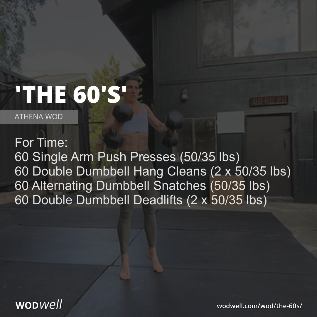 "The 60's" Workout, ATHENA WOD | WODwell