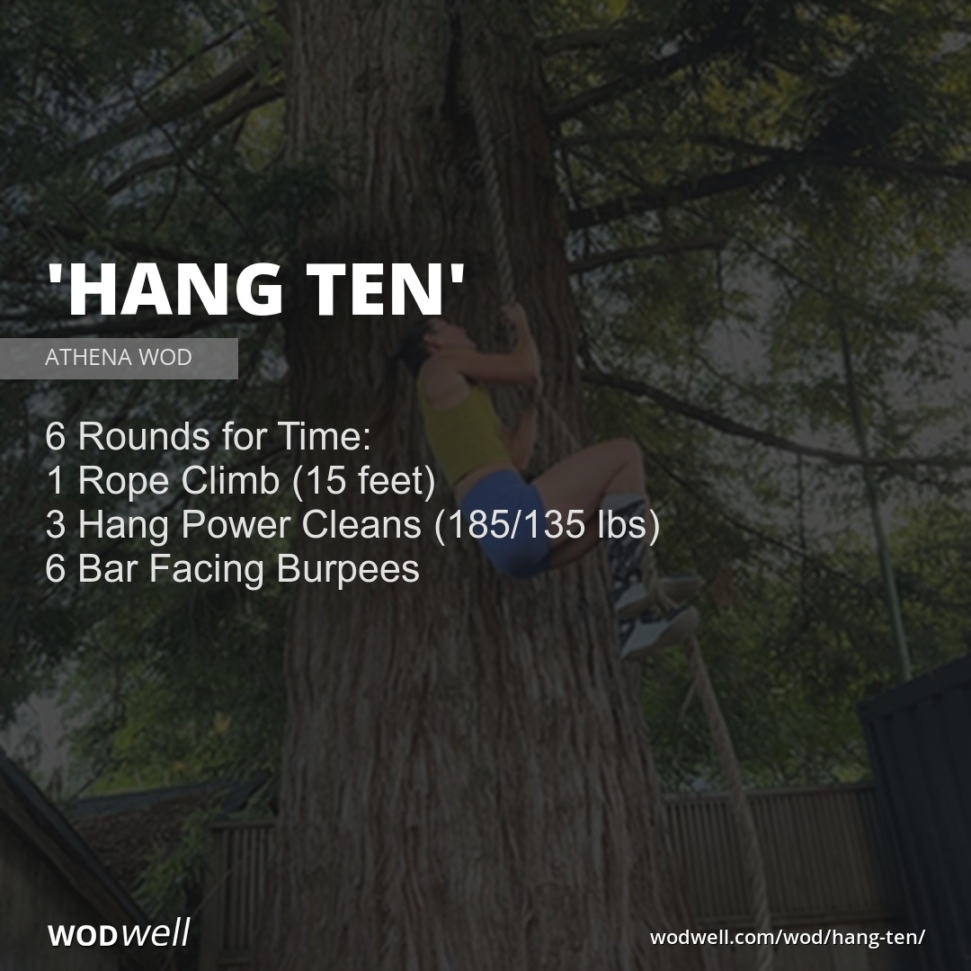 "Hang Ten" Workout, ATHENA WOD | WODwell