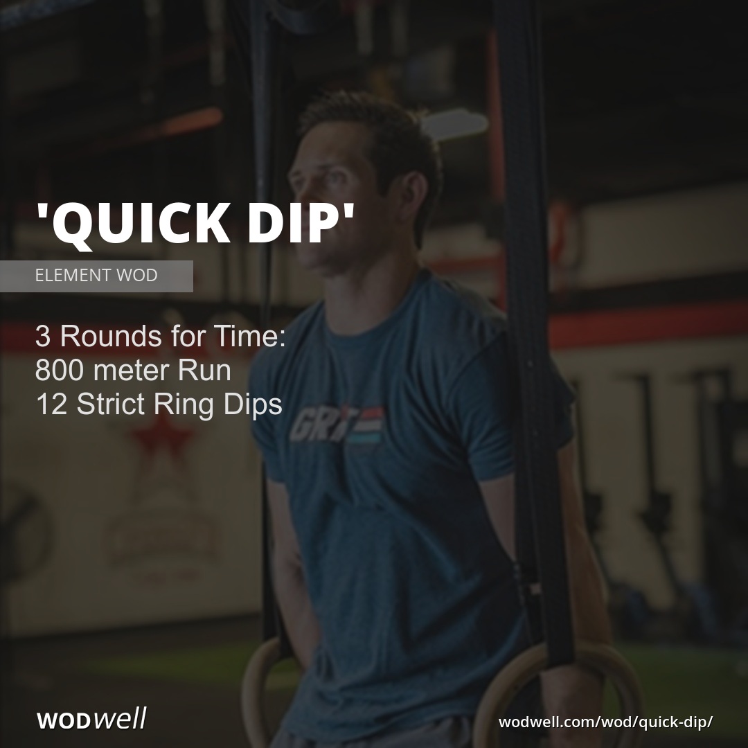 "Quick Dip" Workout, ELEMENT WOD | WODwell
