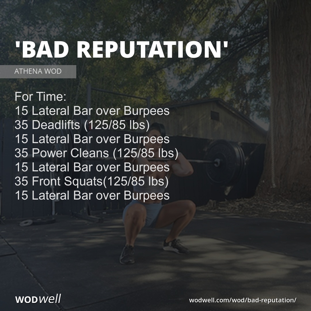 "Bad Reputation" Workout, ATHENA WOD | WODwell