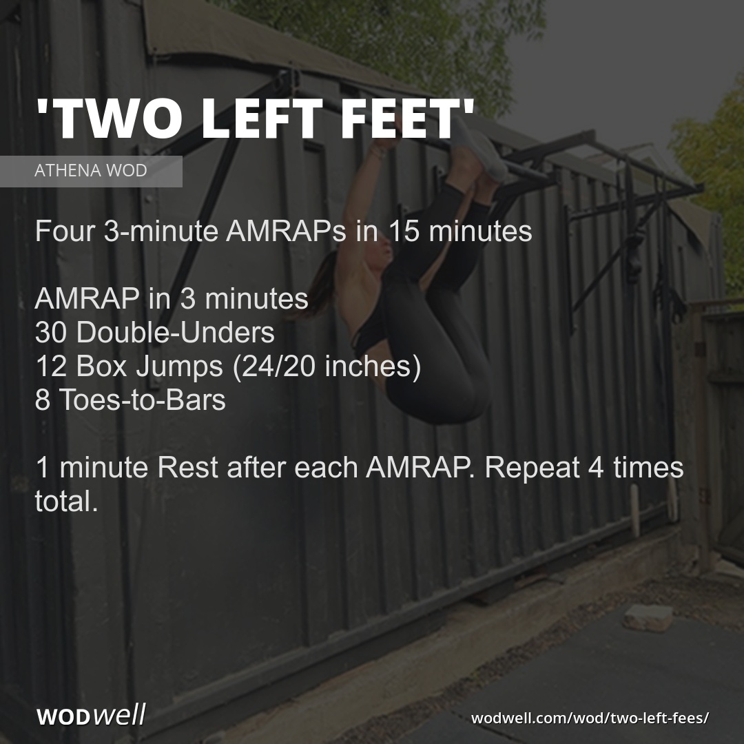 "Two Left Feet" Workout, ATHENA WOD | WODwell