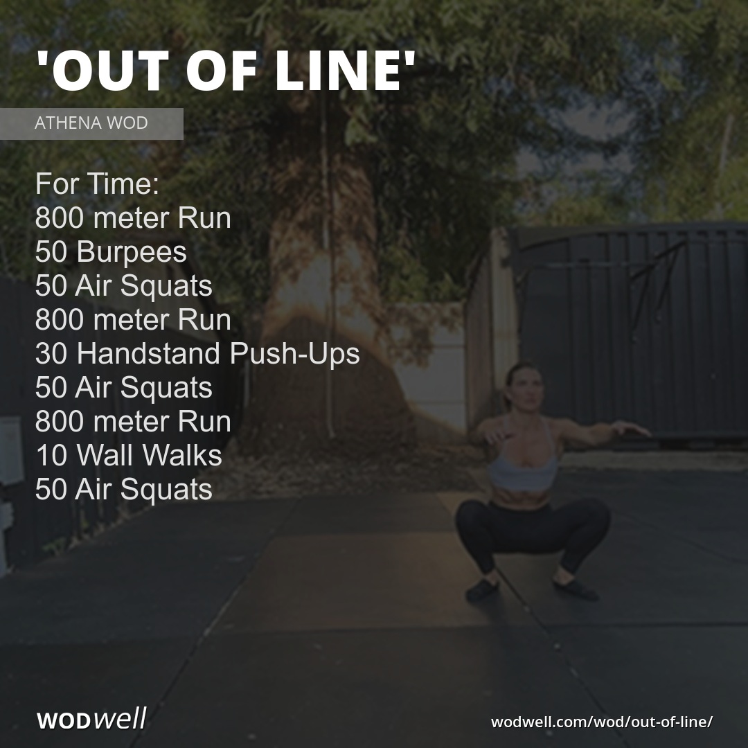 "Out of Line" Workout, ATHENA WOD | WODwell