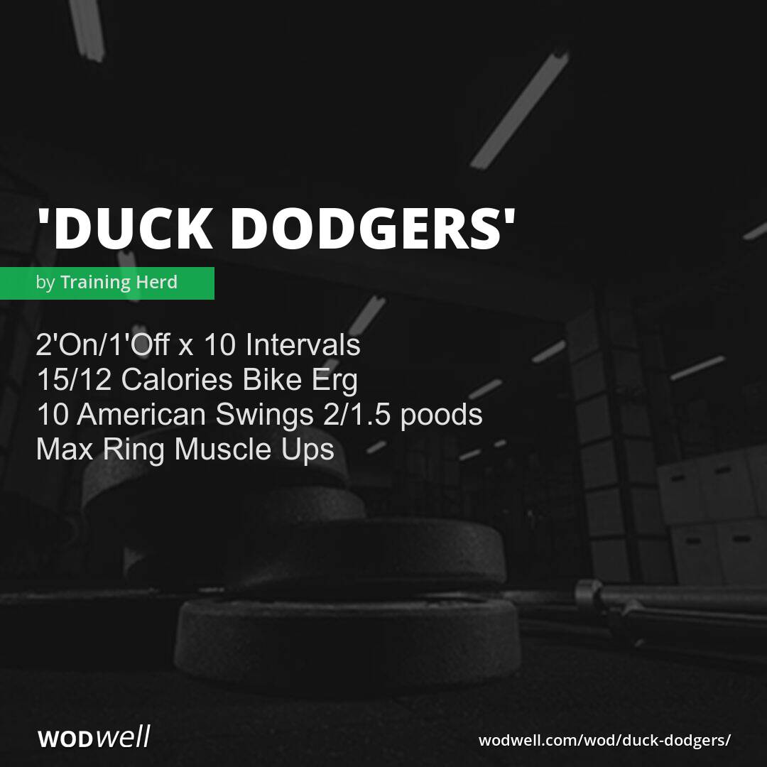 "Duck Dodgers" Workout, Coach Creation WOD | WODwell