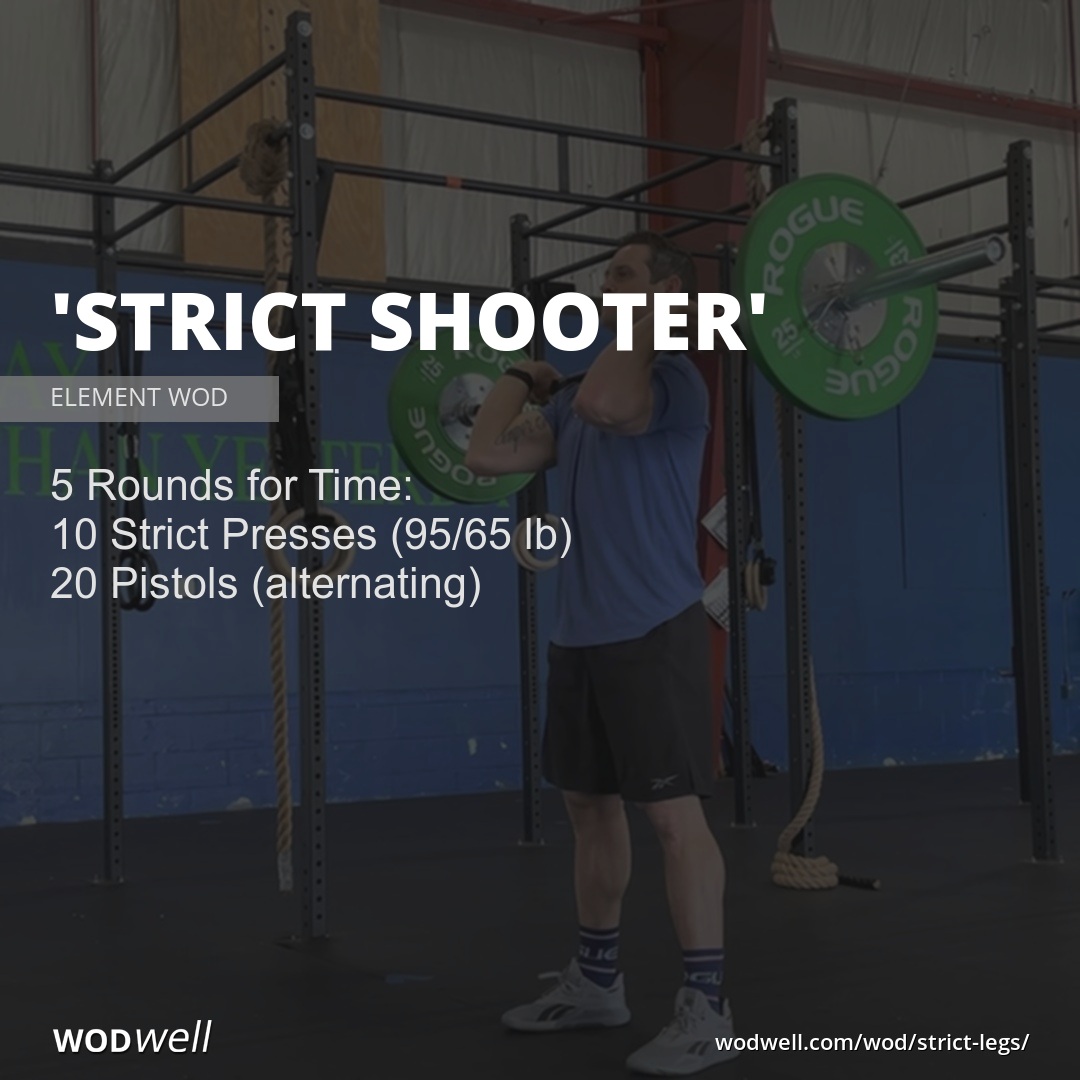 "Strict Shooter" Workout, ELEMENT WOD | WODwell