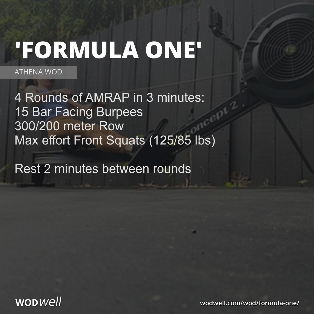 "Formula One" Workout, ATHENA WOD | WODwell