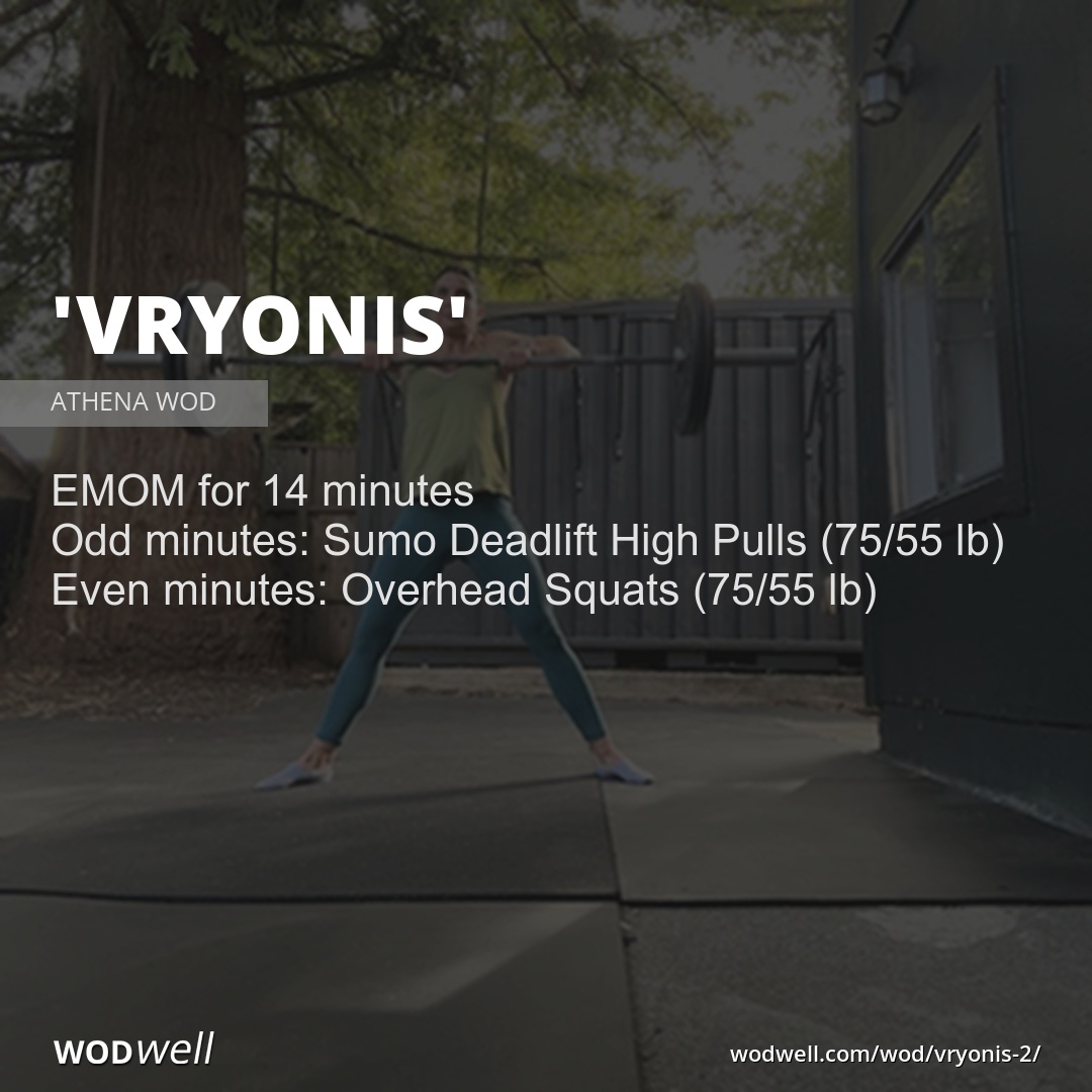 "VRYONIS" Workout, ATHENA WOD | WODwell