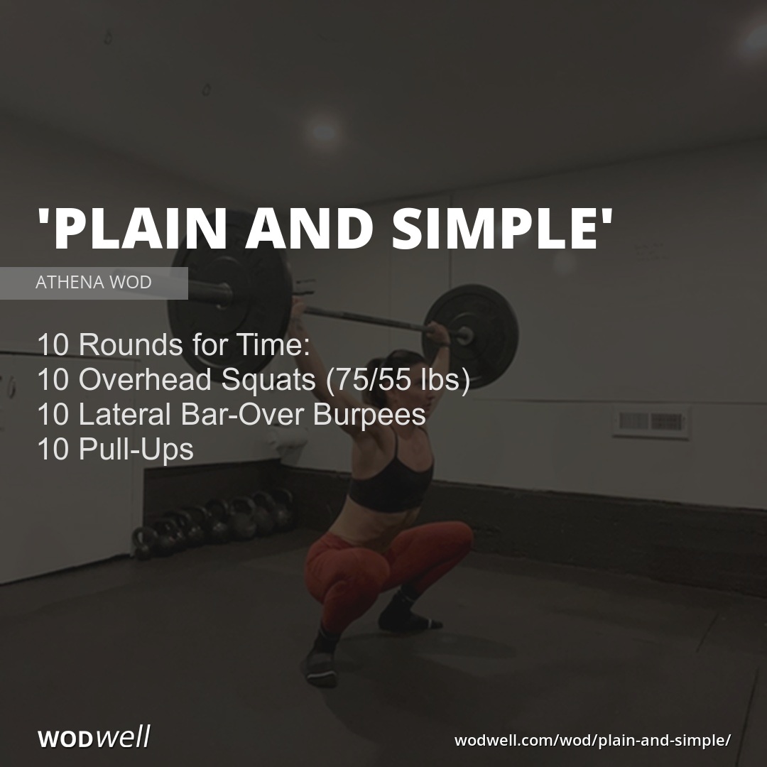 "Plain and Simple" Workout, ATHENA WOD | WODwell