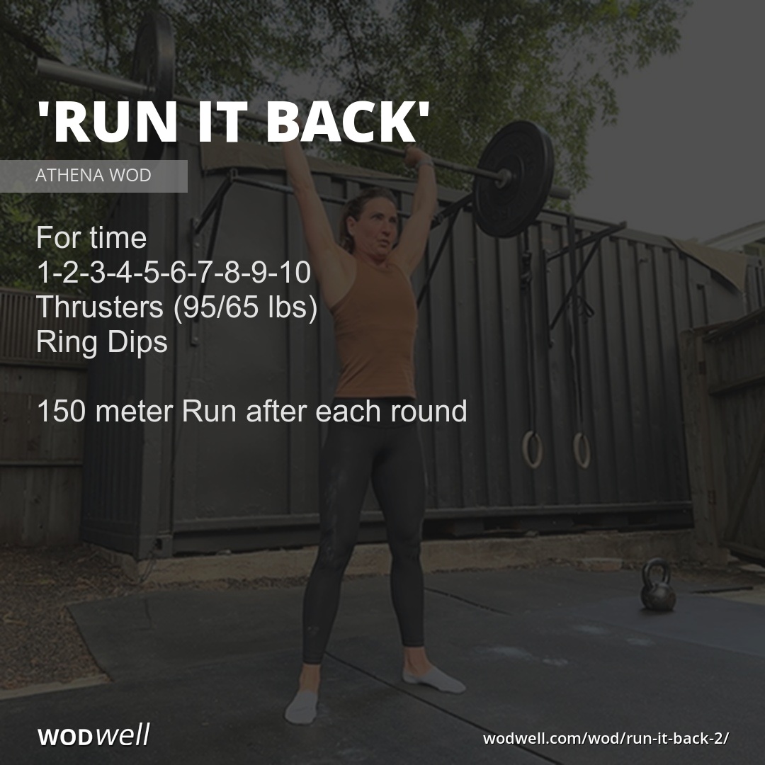 "Run it Back" Workout, ATHENA WOD | WODwell