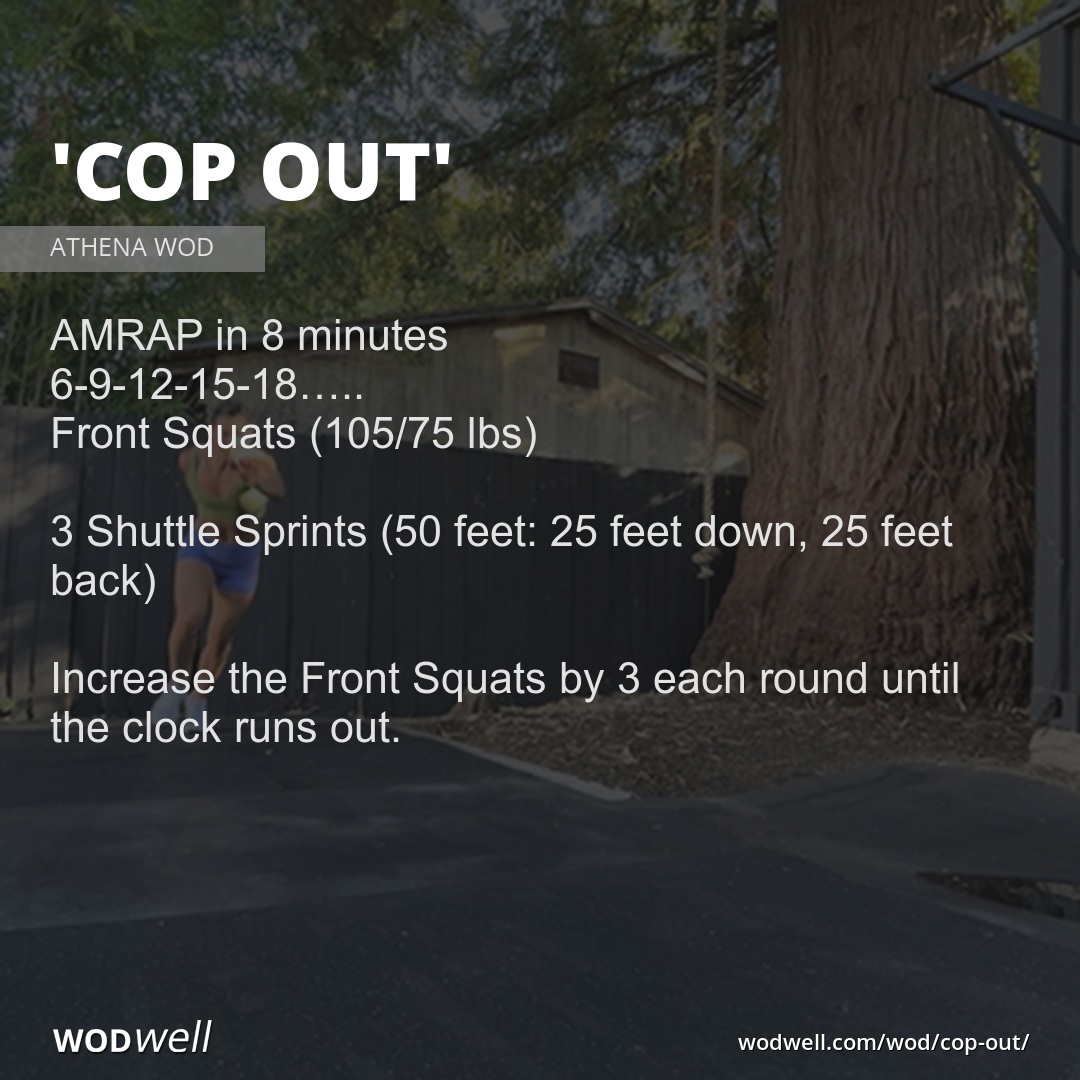 "Cop Out" Workout, ATHENA WOD | WODwell