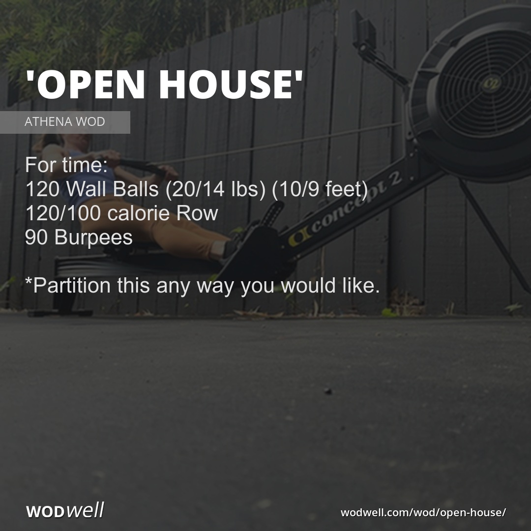 "Open House" Workout, ATHENA WOD | WODwell