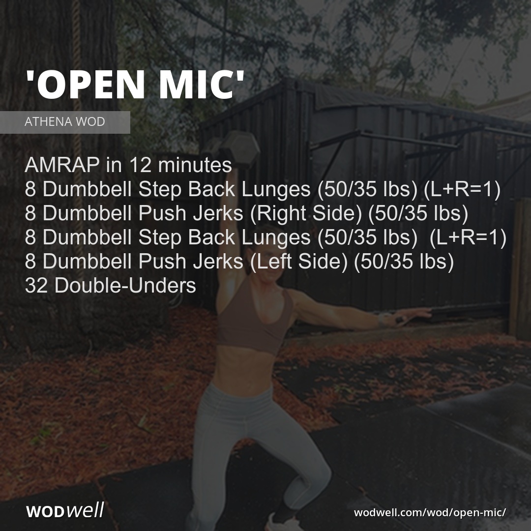 "Open Mic" Workout, ATHENA WOD | WODwell