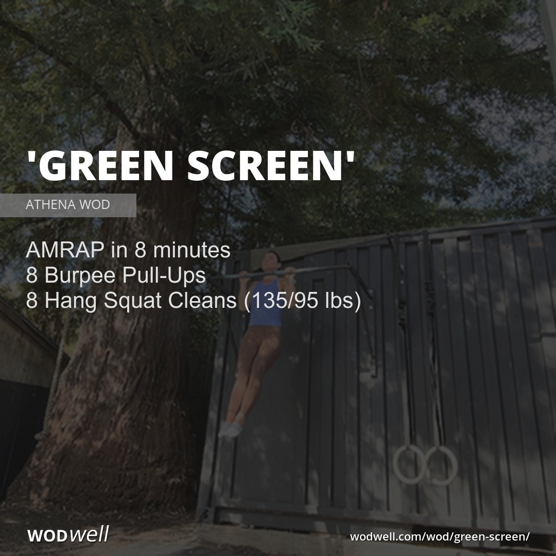 "Green Screen" Workout, ATHENA WOD | WODwell