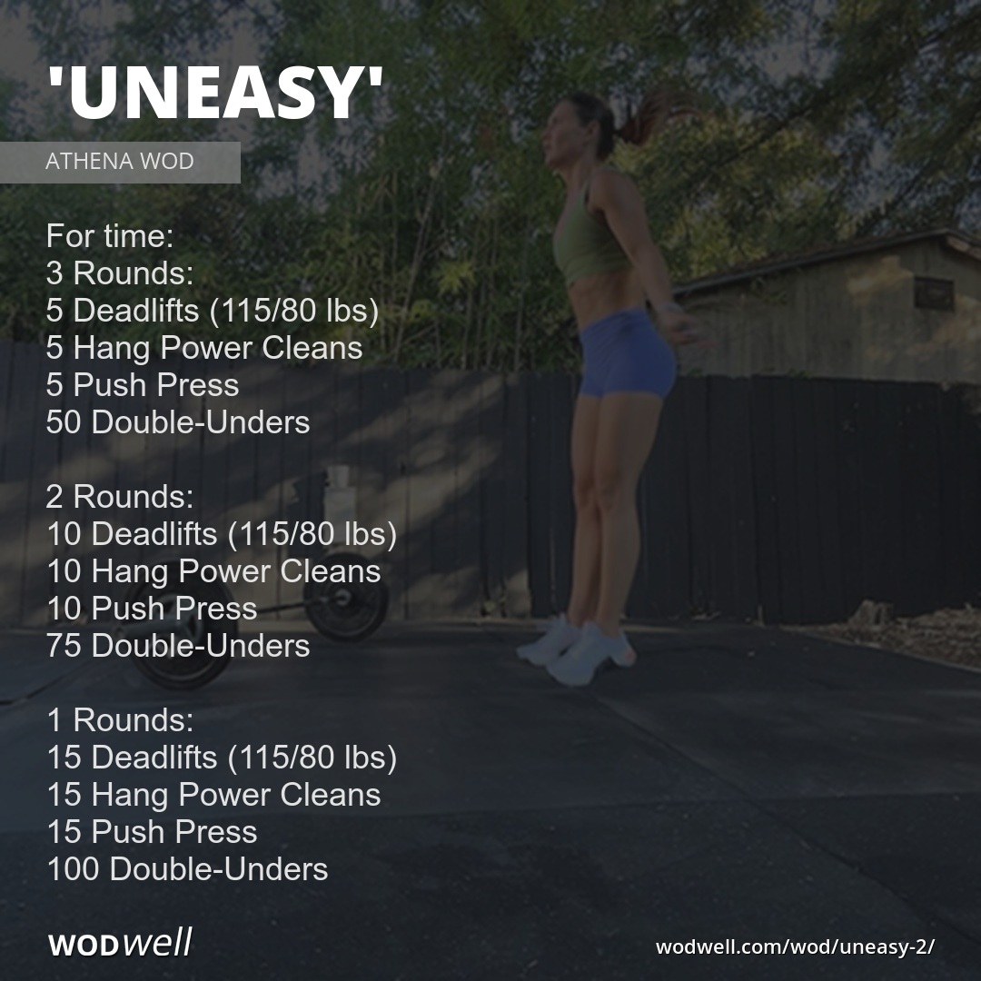"Uneasy" Workout, ATHENA WOD | WODwell