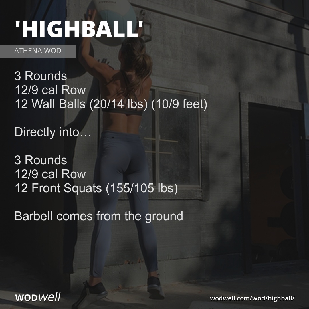"Highball" Workout, ATHENA WOD | WODwell