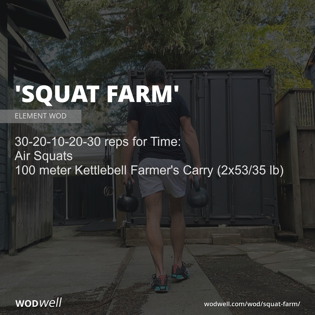 "Squat Farm" Workout, ELEMENT WOD | WODwell