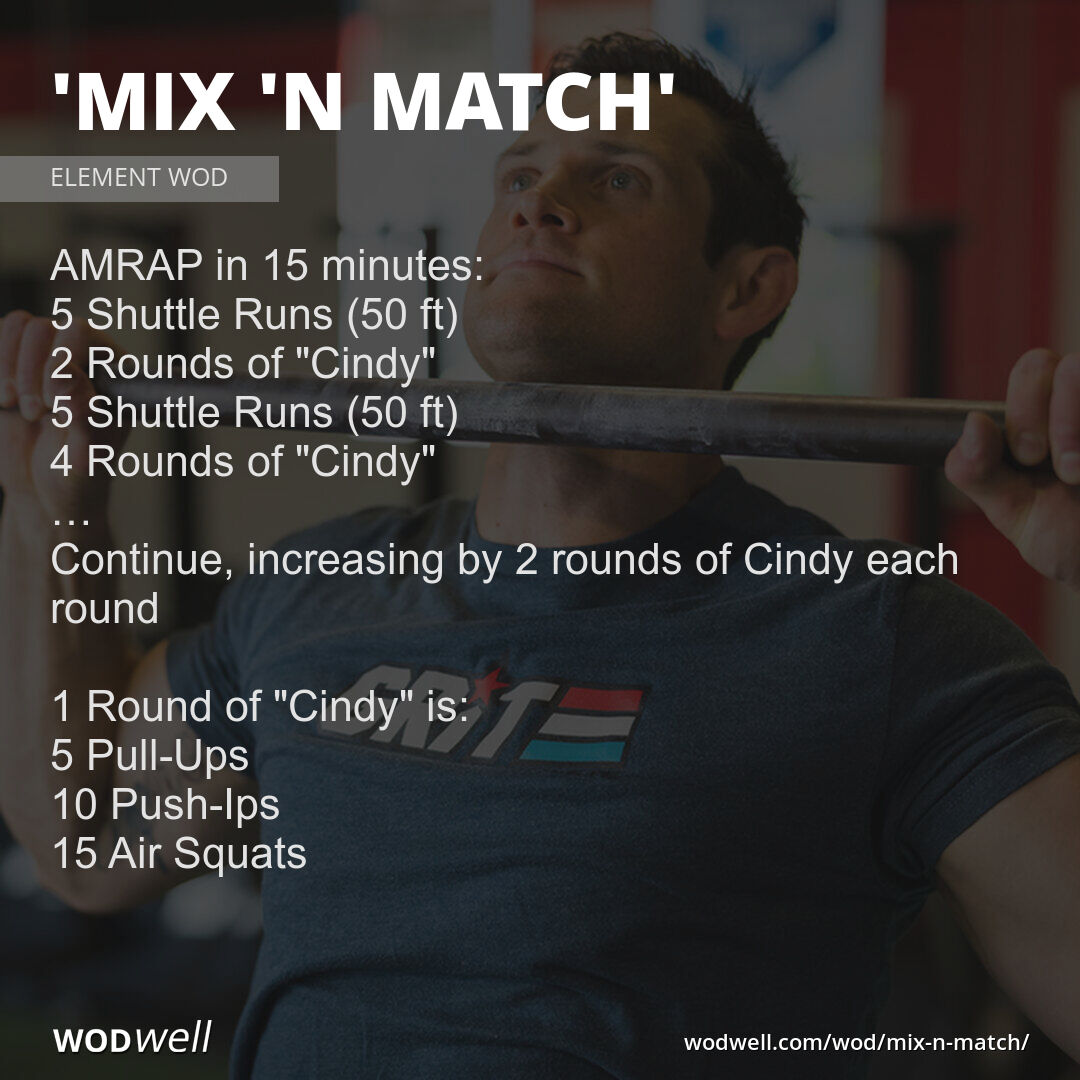 "Mix 'n Match" Workout, ELEMENT WOD | WODwell