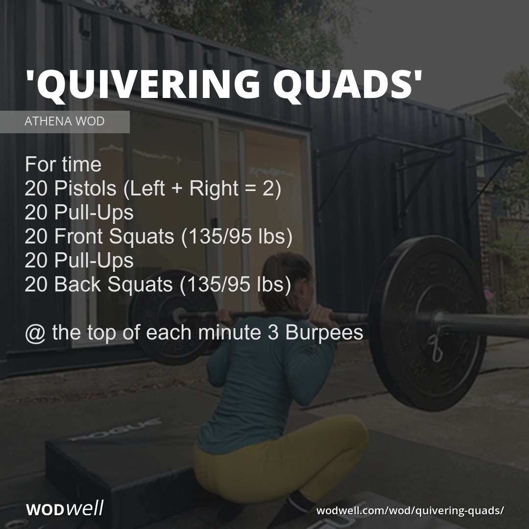 "Quivering Quads" Workout, ATHENA WOD | WODwell