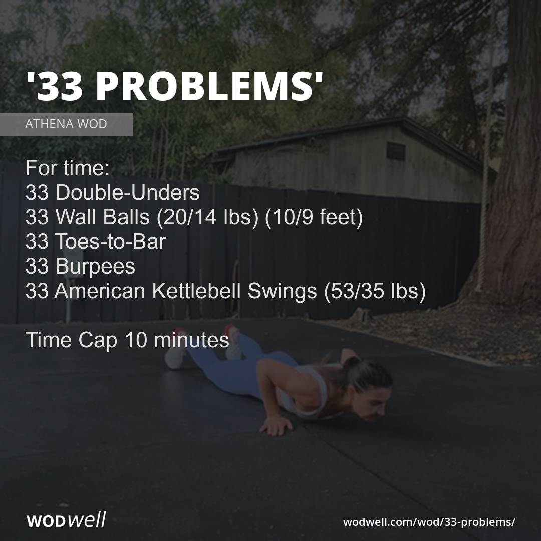 "33 Problems" Workout, ATHENA WOD | WODwell