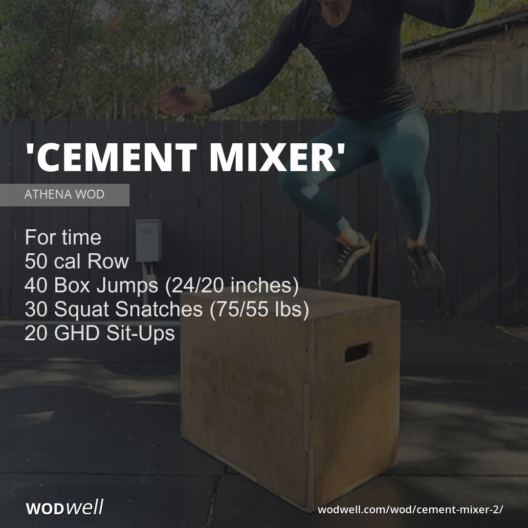 "Cement Mixer" Workout, ATHENA WOD | WODwell