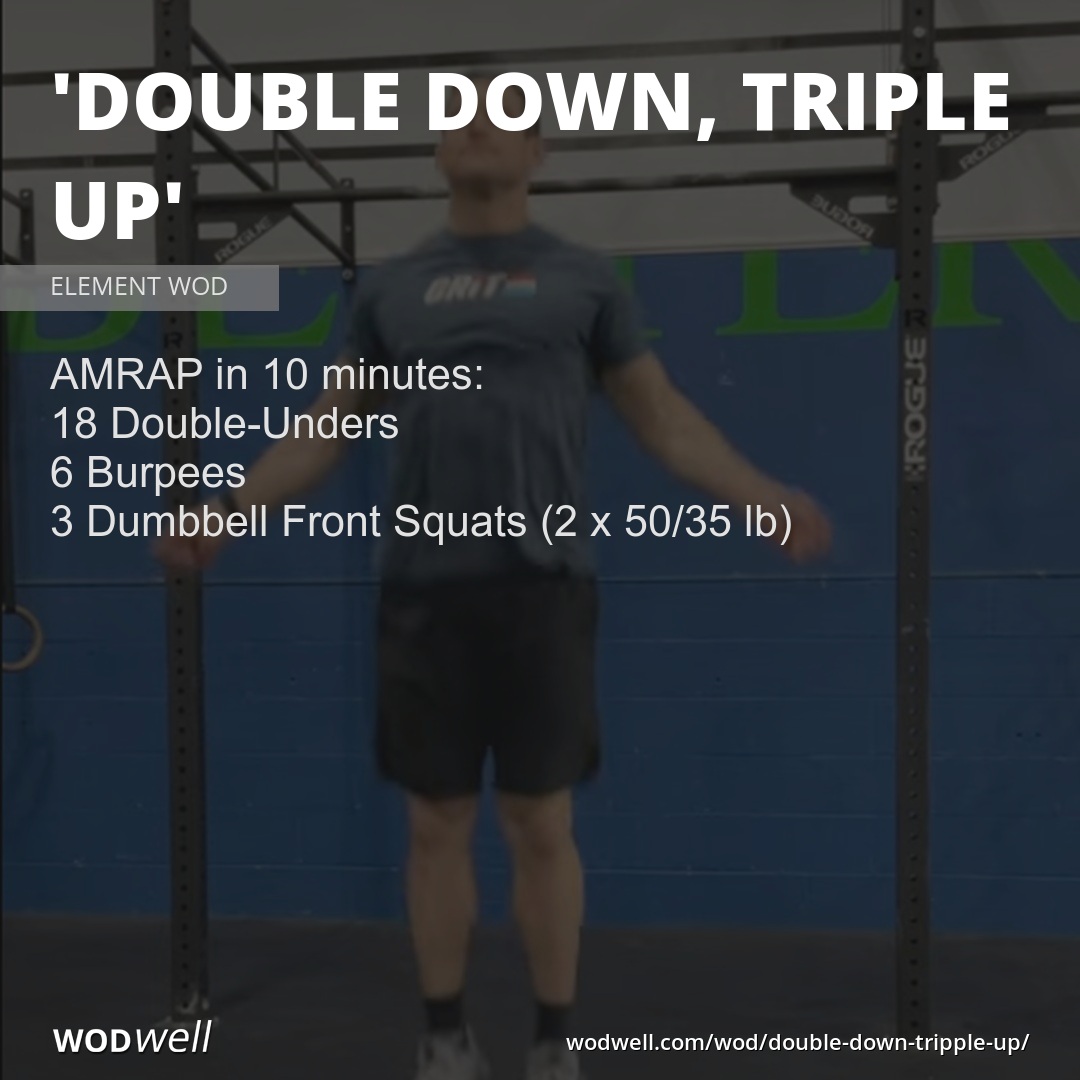 "Double Down, Triple Up" Workout, ELEMENT WOD | WODwell