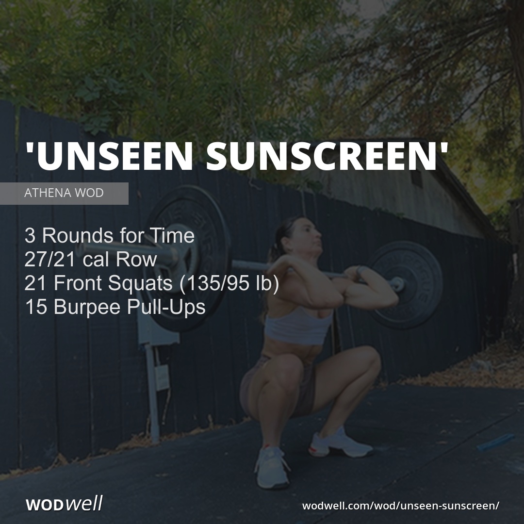 "Unseen Sunscreen" Workout, ATHENA WOD | WODwell