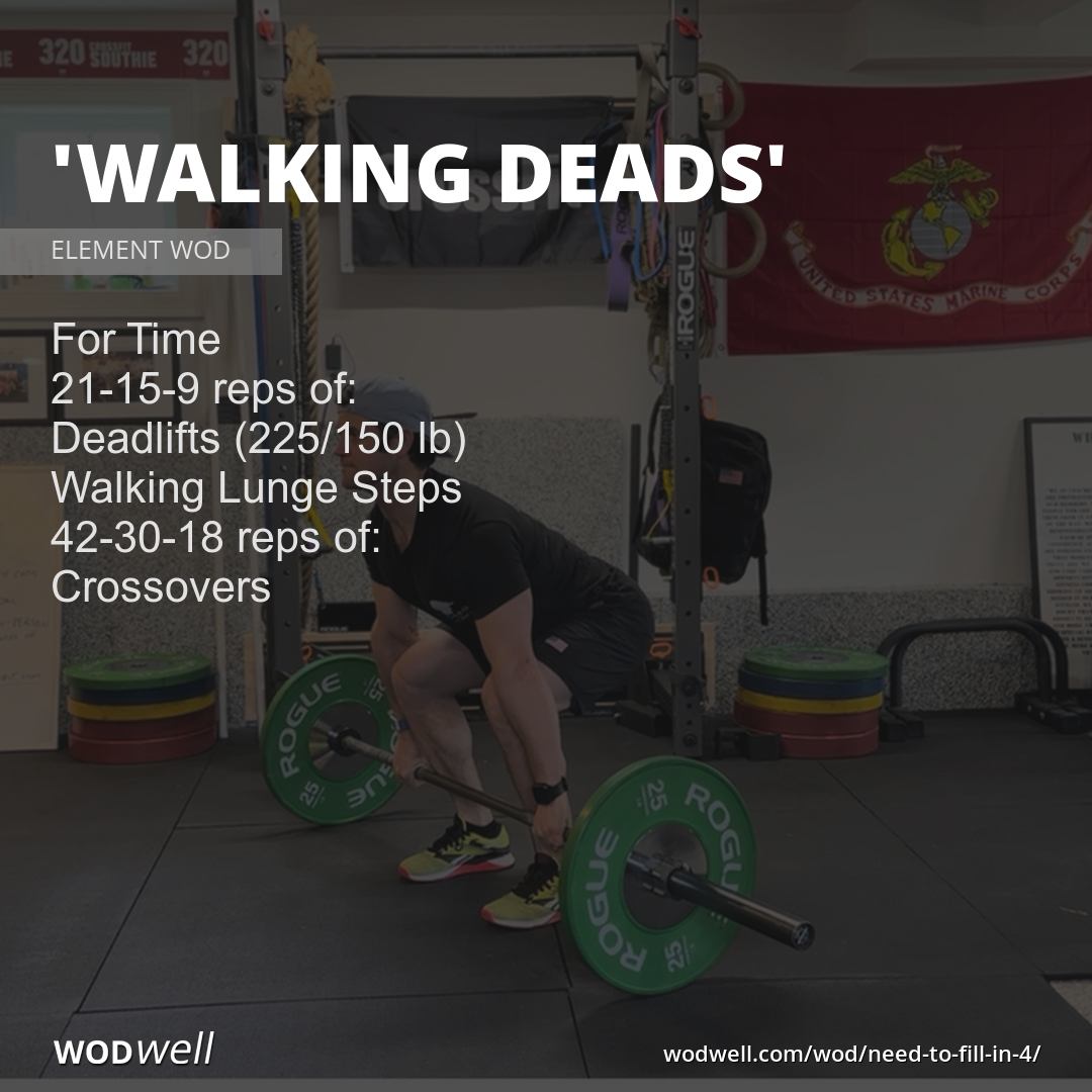 "Walking Deads" Workout, ELEMENT WOD | WODwell