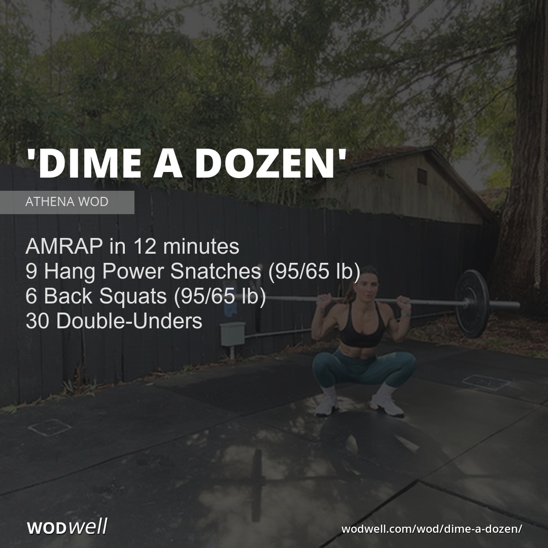 "Dime a Dozen" Workout, ATHENA WOD | WODwell