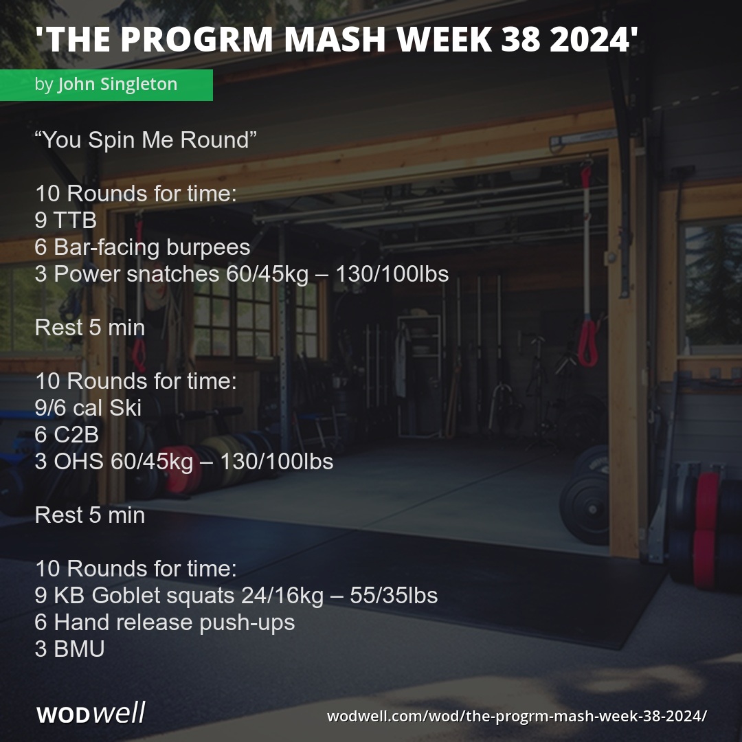"THE PROGRM MASH WEEK 38 2024" Workout, Coach Creation WOD | WODwell