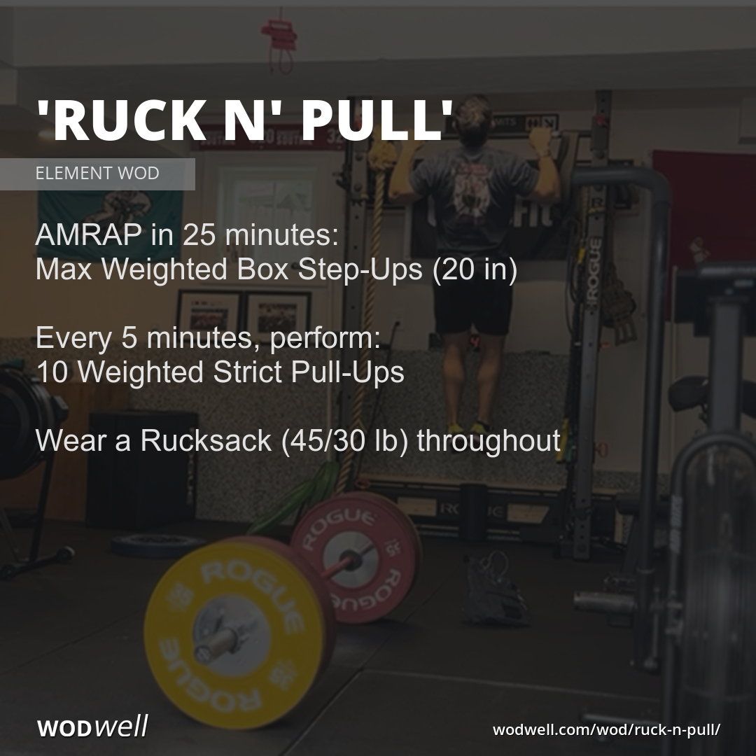 "Ruck n' Pull" Workout, ELEMENT WOD | WODwell