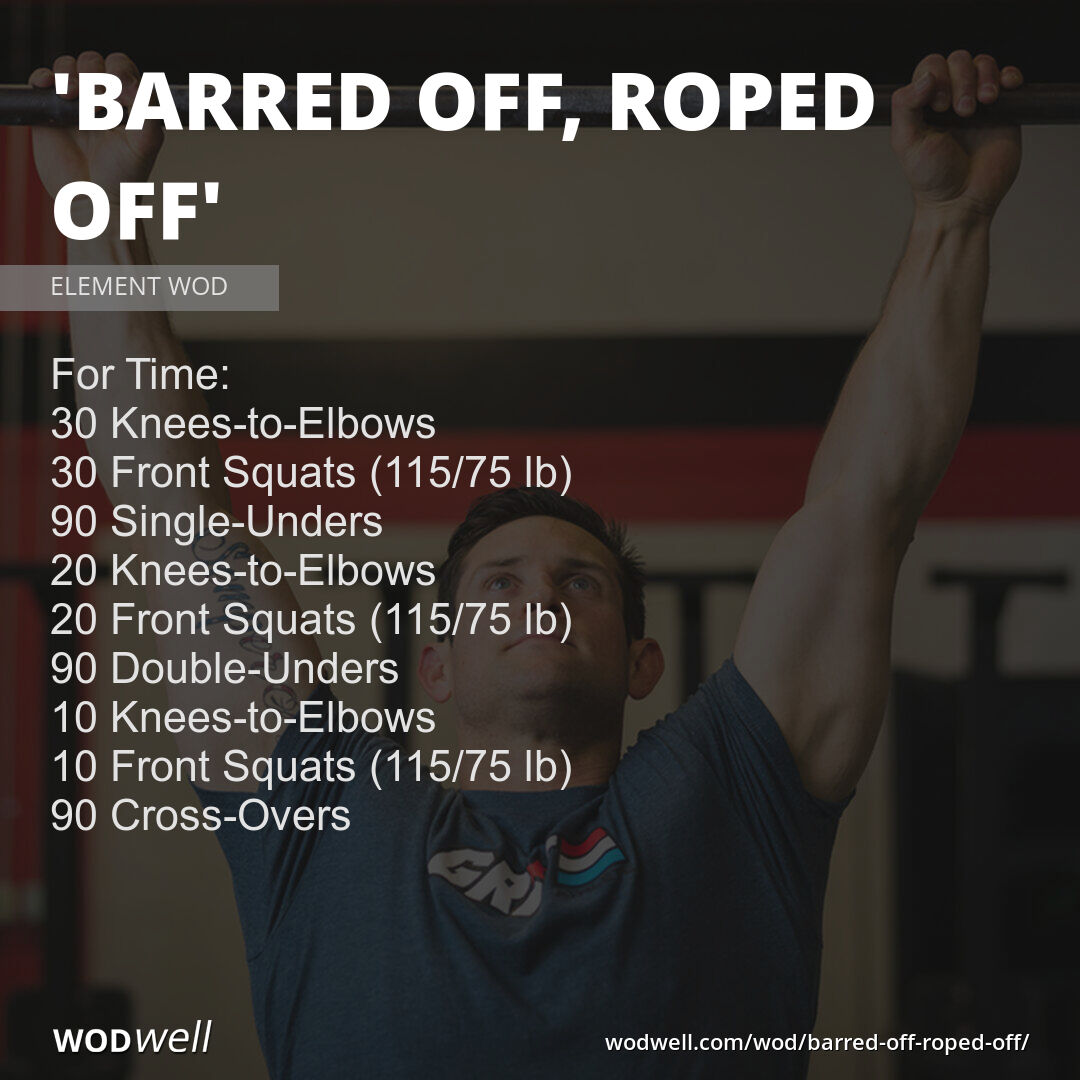 "Barred Off, Roped Off" Workout, ELEMENT WOD | WODwell