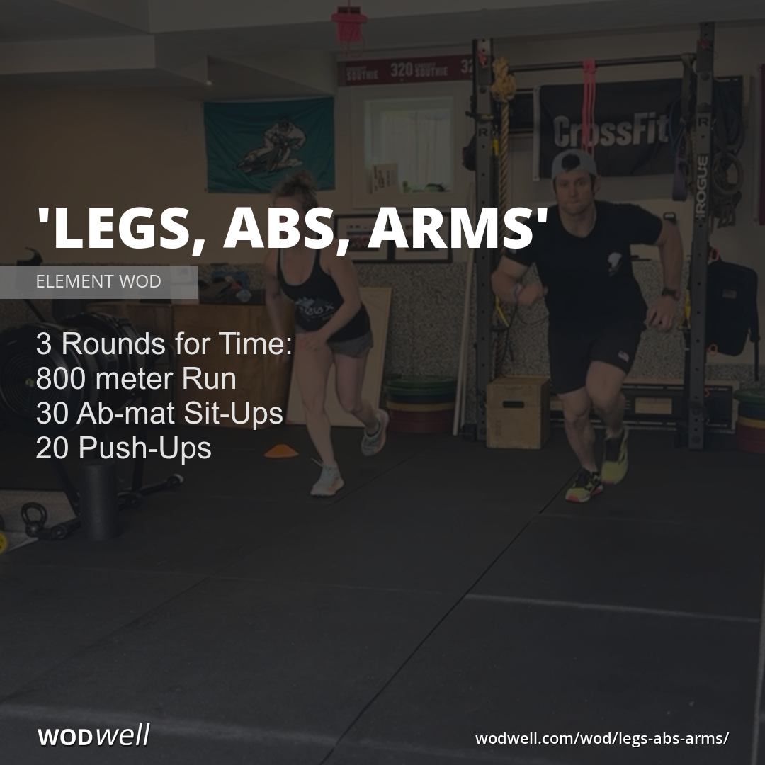 "Legs, Abs, Arms" Workout, ELEMENT WOD | WODwell