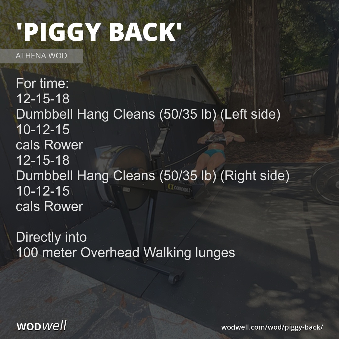 "Piggy Back" Workout, ATHENA WOD | WODwell