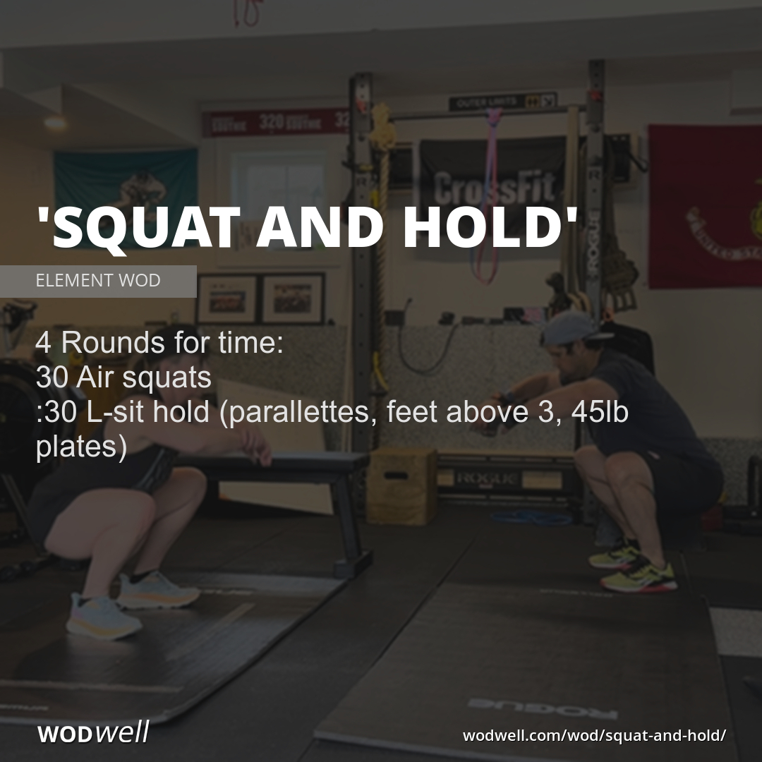 "Squat and Hold" Workout, ELEMENT WOD | WODwell