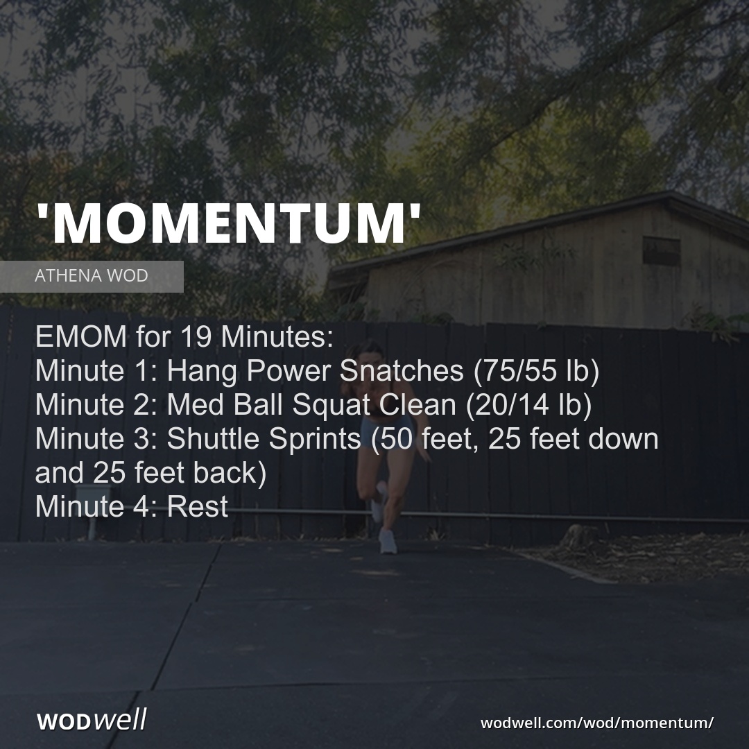 "Momentum" Workout, ATHENA WOD | WODwell