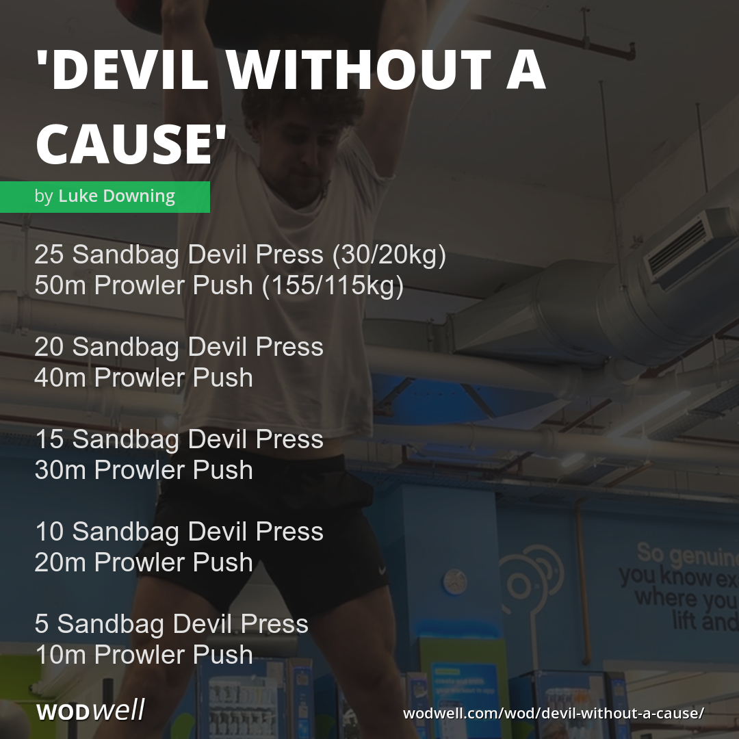 "Devil without a cause" Workout, Coach Creation WOD | WODwell