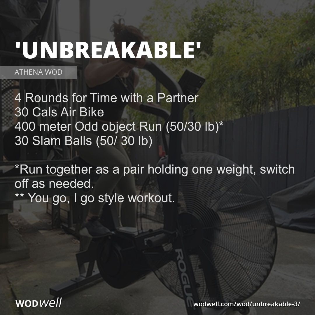 "Unbreakable" Workout, ATHENA WOD | WODwell
