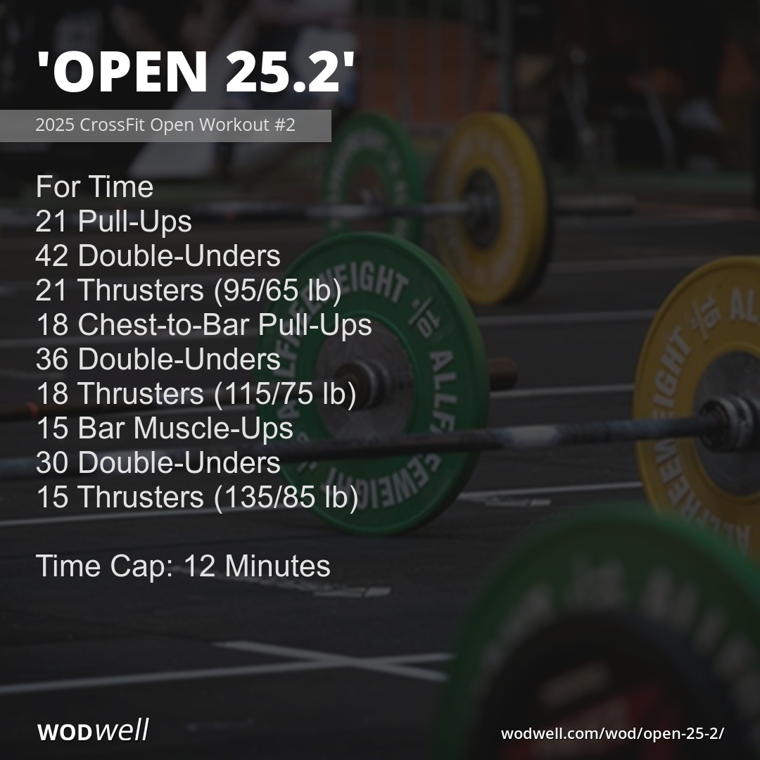 "Open 25.2" Workout, 2025 CrossFit Open Workout #2 | WODwell