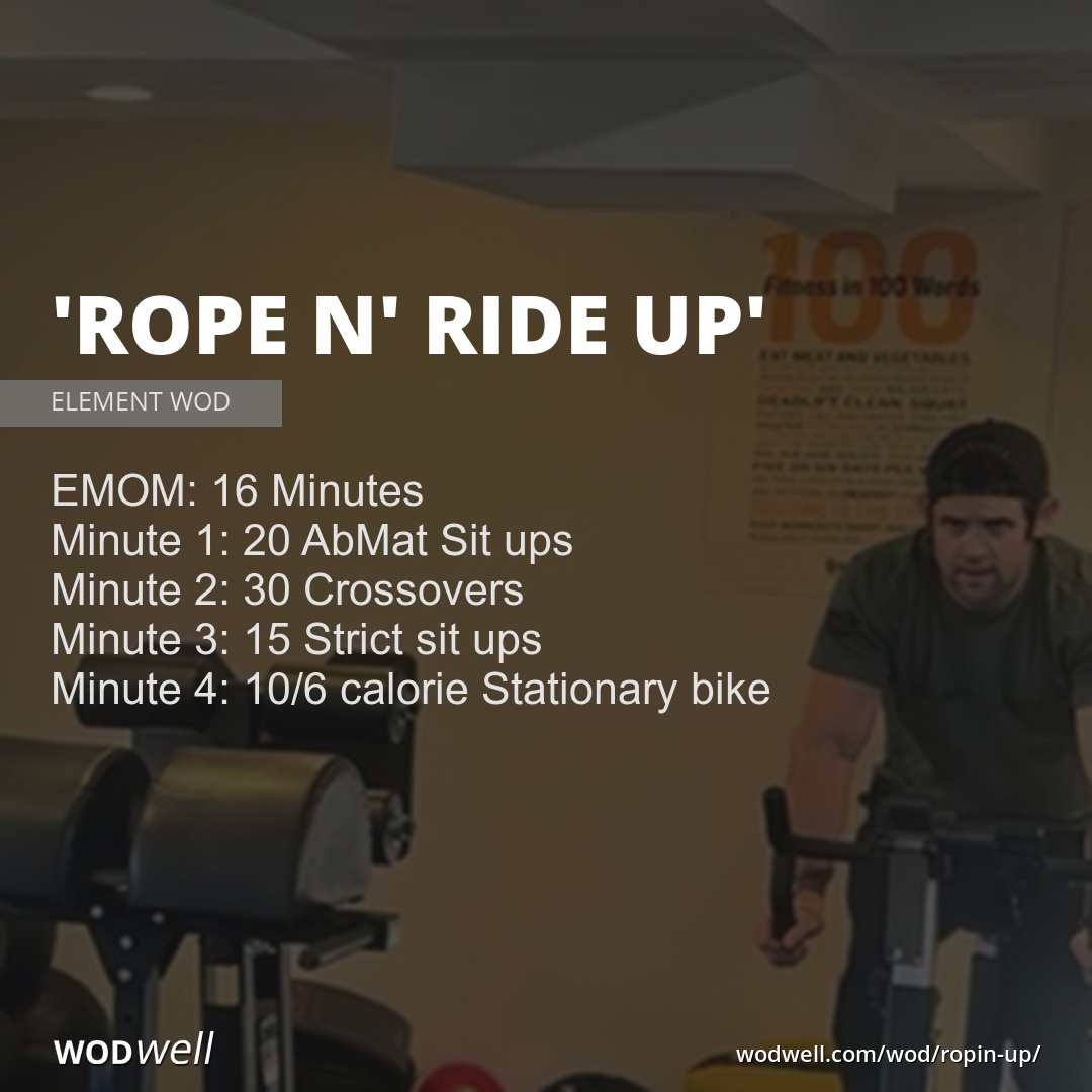 "Rope N' Ride Up" Workout, ELEMENT WOD | WODwell