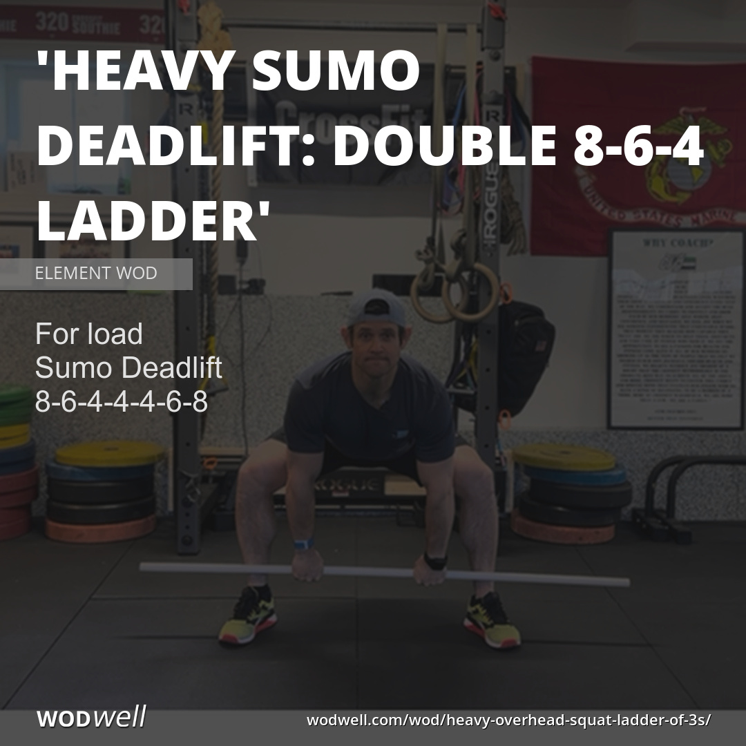 "Heavy Sumo Deadlift: Double 8-6-4 Ladder" Workout, ELEMENT WOD | WODwell