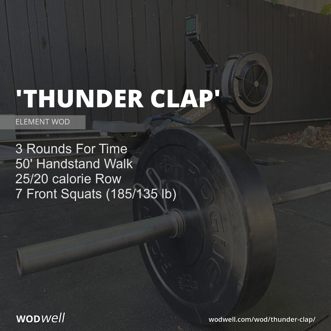 "Thunder Clap" Workout, ELEMENT WOD | WODwell