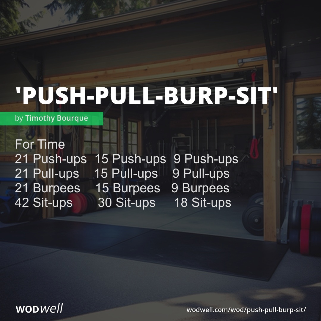 "Push-Pull-Burp-Sit" Workout, Coach Creation WOD | WODwell